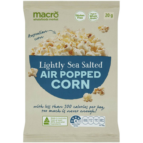 Macro Popcorn Air Popped Light 20g | Zula Getz