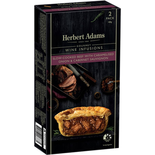 Herbert Adams Slow Cooked Beef, Caramelised Onion & Cabernet Sauvignon ...