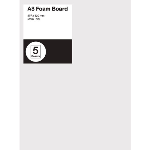 A3 Foam Board 5mm White 5 Pack | Zula Getz