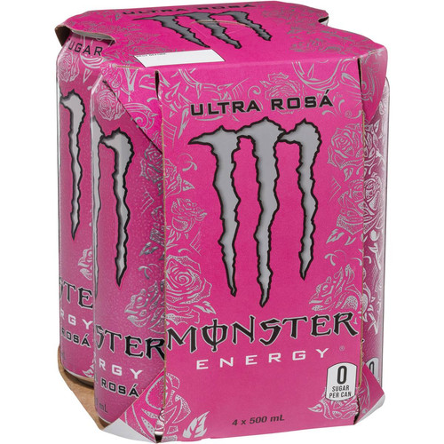 Monster Ultra Rosa Cans 500ml x4 pack | Zula Getz