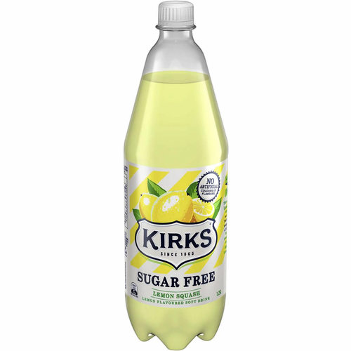 Kirks Sugar Free Lemon Squash Bottle 1.25l | Zula Getz