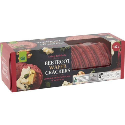 Woolworths Beetroot Wafer Crackers 100g | Zula Getz