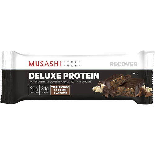 Musashi Deluxe Protein Bar Triple Choc Caramel 60g | Zula Getz