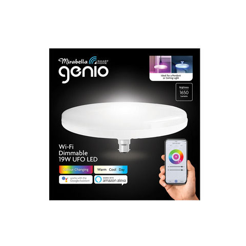 Mirabella Genio Smart Home Wi-Fi Dimmable UFO LED light | Zula Getz