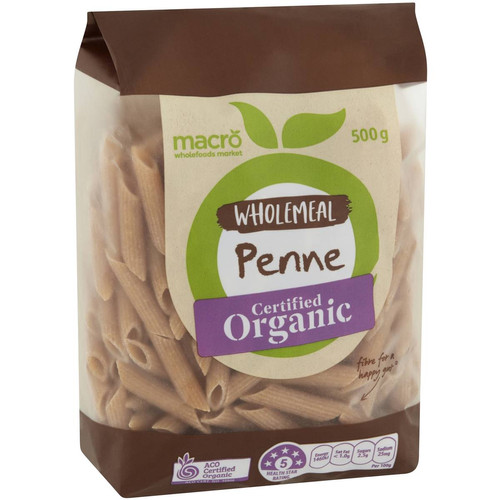 Macro Organic Wholewheat Penne 500g | Zula Getz