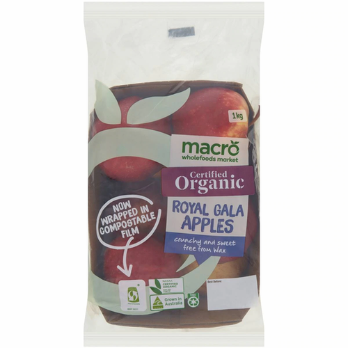 Macro Organic Royal Gala Apple Punnet 1kg | Zula Getz