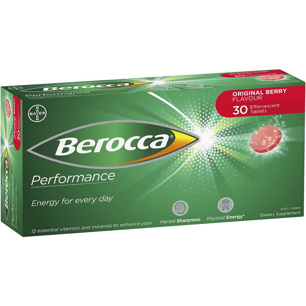 Berocca Energy Vitamin Original Berry Effervescent Tablets 30 pack ...