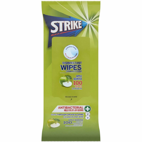 Strike Disinfectant Wipes Apple 100 pack | Zula Getz