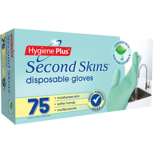 Hygiene Plus Second Skins Disposable Gloves 75 pack | Zula Getz