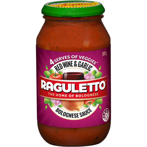 Raguletto Pasta Sauce Red Wine Garlic 500g | Zula Getz