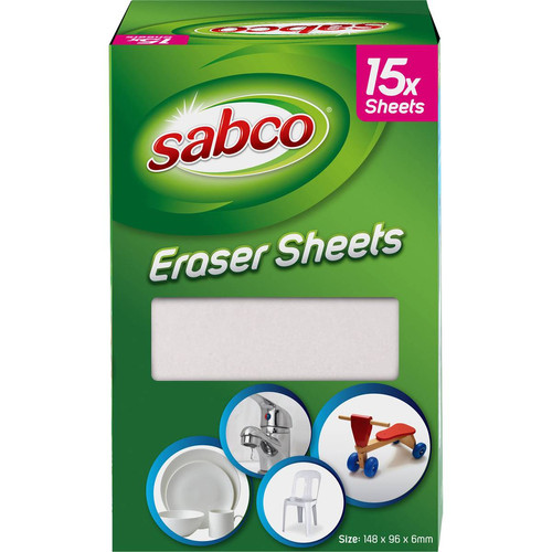 Sabco Eraser Sheets 15 pack | Zula Getz