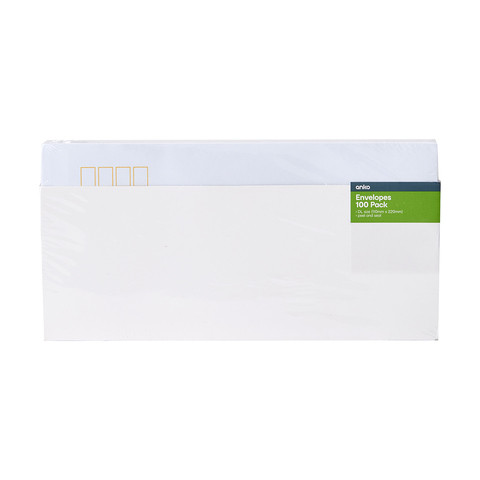 100 Pack DL Peel & Seal Envelopes | Zula Getz
