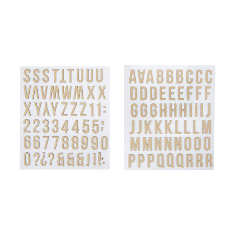 Alphabet Stickers - Kraft | Zula Getz