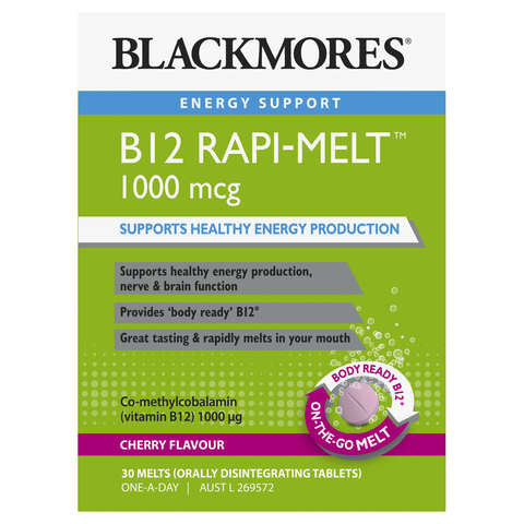 Blackmores B12 Rapi 1000mcg Melts | Zula Getz