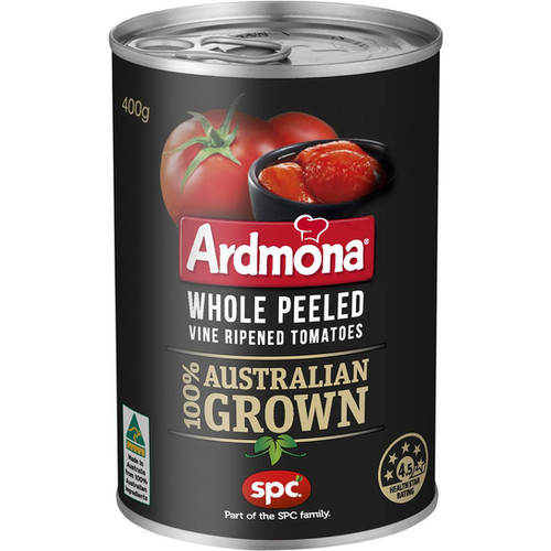 Ardmona Tomatoes Whole Peeled 400g | Zula Getz