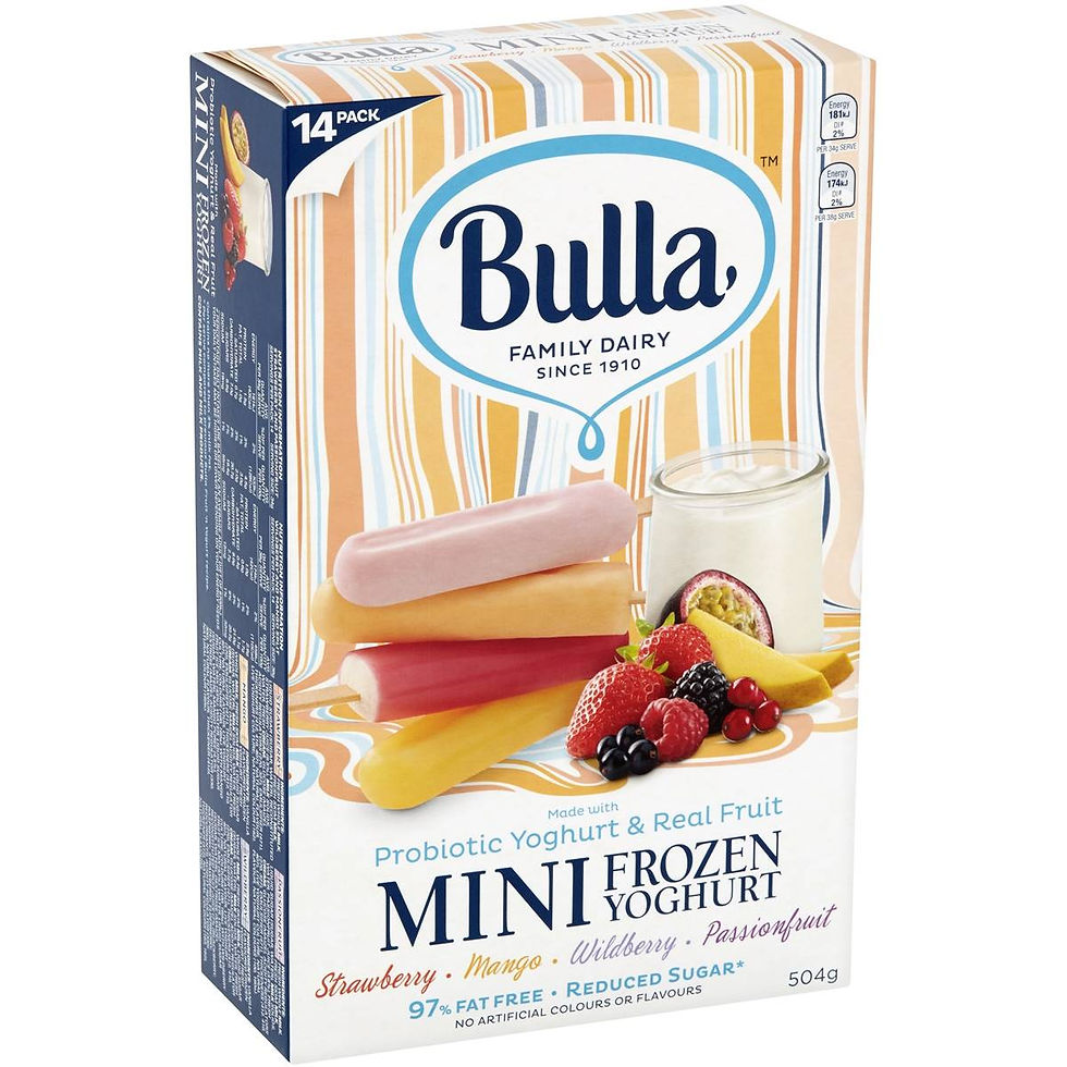 Bulla Mini Frozen Yoghurt Assorted Flavours 14 pack | Zula Getz