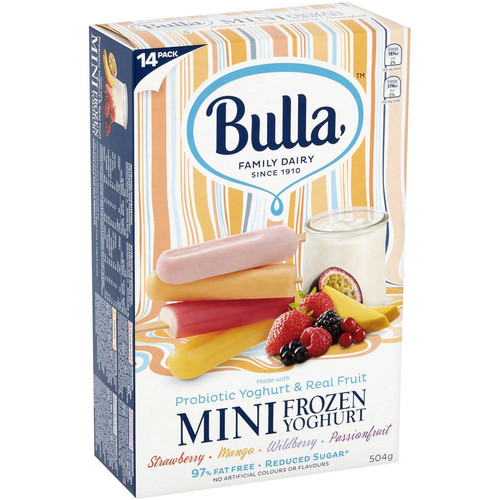 Bulla Mini Frozen Yoghurt Assorted Flavours 14 pack | Zula Getz
