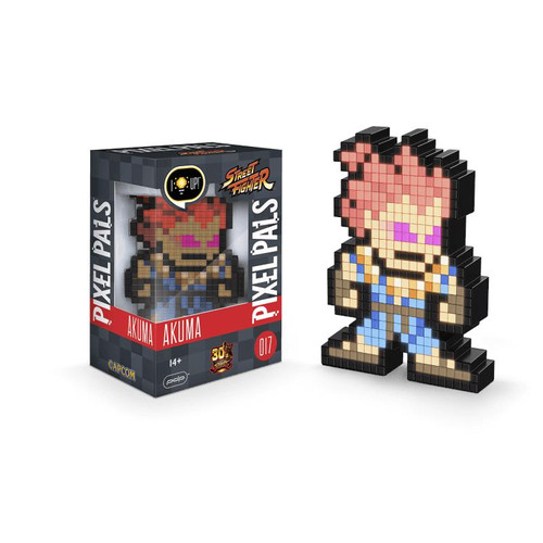 Pixel Pals: Street Fighter - Akuma Light Up Pixel-art Character | Zula Getz