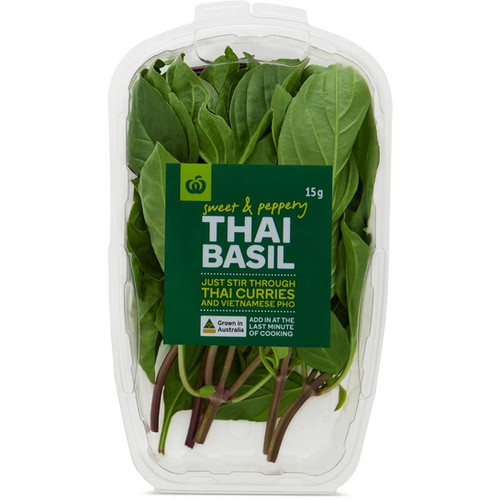 Woolworths Thai Basil Fresh Herbs 15g punnet | Zula Getz