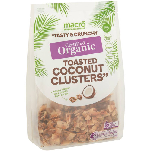 Macro Organic Toasted Coconut Clusters 140g | Zula Getz