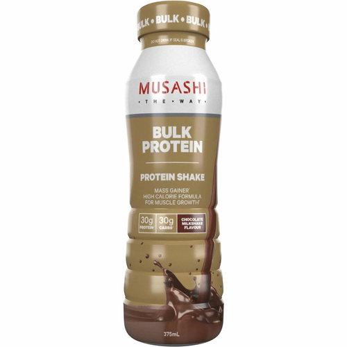 Musashi Bulk Protein Shake Chocolate 375ml | Zula Getz