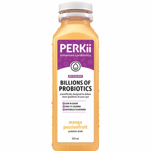 Perkii Mango Passionfruit Probiotic Drink 350ml | Zula Getz