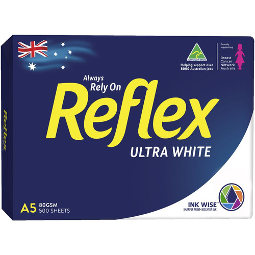 Reflex Ultra White 80gsm A5 Copy Paper 500 Sheet Ream | Zula Getz