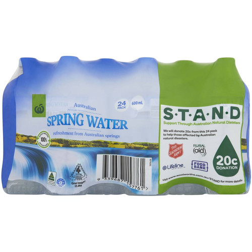 Woolworths Spring Water 24x600ml pack | Zula Getz