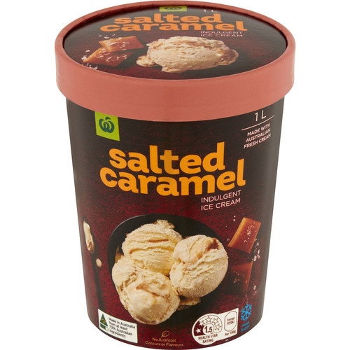 Woolworths Ice Cream Salted Caramel 1l | Zula Getz