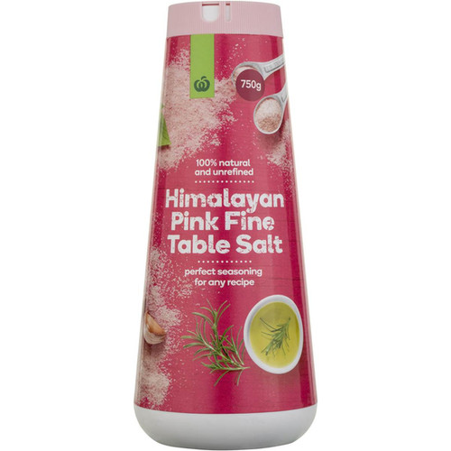 Woolworths Himalayan Pink Fine Table Salt 750g | Zula Getz