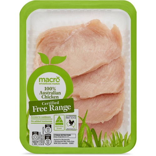 Macro Free Range Chicken Breast Schnitzel 500g | Zula Getz
