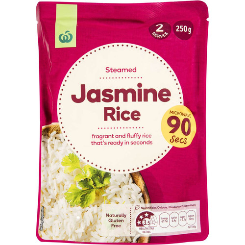 Woolworths Microwave Jasmine Rice 250g | Zula Getz