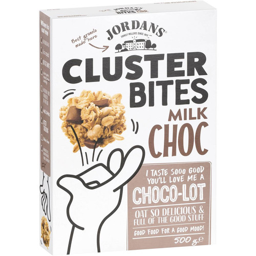 Jordans Cluster Bites Milk Chocolate 500g | Zula Getz