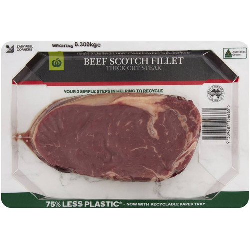 Woolworths Beef Scotch Fillet Thick Cut Steak 300g | Zula Getz