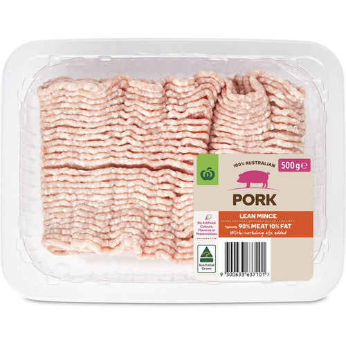 Woolworths Lean Pork Mince 500g | Zula Getz