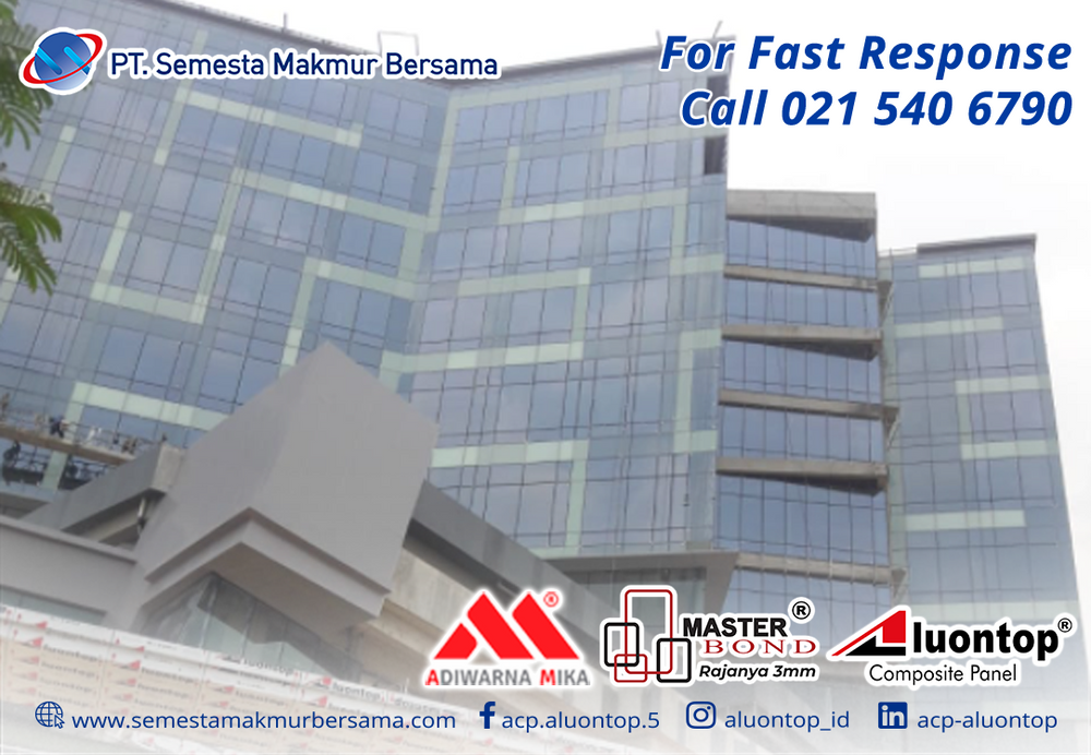 ACP Aluontop digunakan untuk proyek rumah sakit yang besar dan modern ...