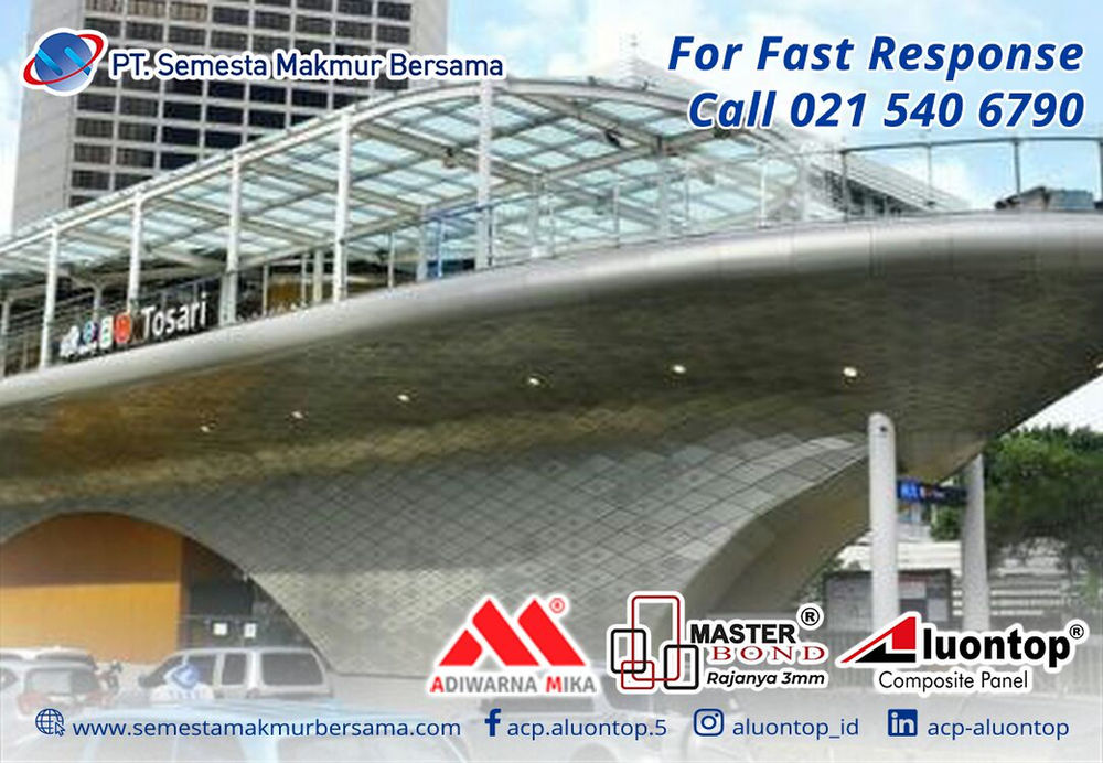 Halte Transjakarta Tosari menggunakan ACP Aluontop berkualitas terbaik ...