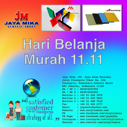 PT. Jaya Alam Persada (Jaya Mika) Adalah Perusahaan Distributor Akrilik ...