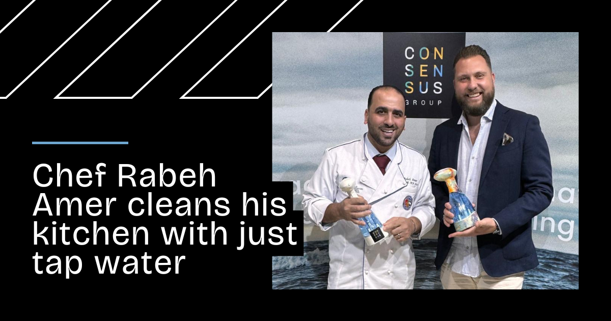 Chef Rabeh Amer Sanitizes Fruits, Vegetables & Surfaces with Aqueous Ozone