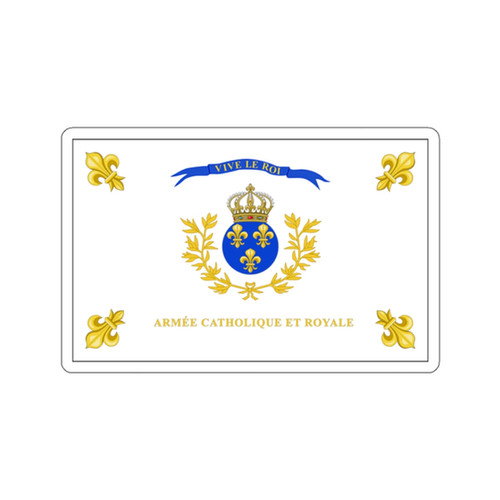 Royal and Catholic Army Flag (Vendée Flag) Sticker | Papal Zouave Int.