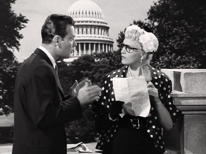BORN YESTERDAY, 1950, Judy Holliday, William Holden, Broderick Crawford ...