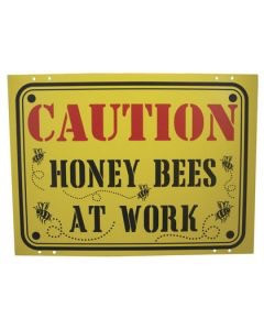 Sign - Caution Honey Bees at Work | Handsonbeekeepers