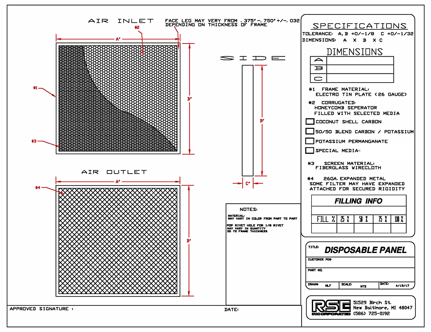 Filter Panels | RSE Incorporated