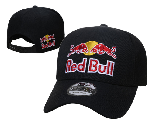 RED BULL PLAIN BLACK CAP | Footy Dripz
