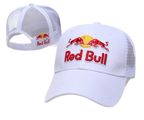 RED BULL PLAIN WHITE CAP | Footy Dripz