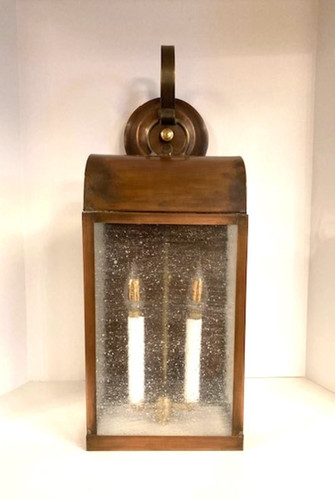 Custom Log Lexington off the Wall Copper Lantern, Handmade in the USA. | Copper outdoor light