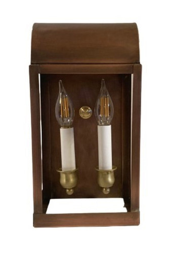 Gilligan solid copper wall lamp. Antique copper. Outdoor. Handmade in USA. | Copper outdoor light