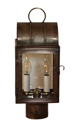 Concord Clear Glass post lantern, solid copper post lamp Made in the ...