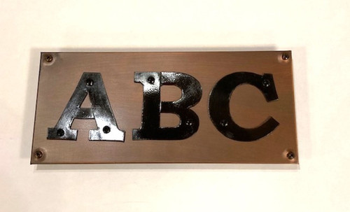 Custom solid copper sign for outdoor or indoor. Handmade in USA ...