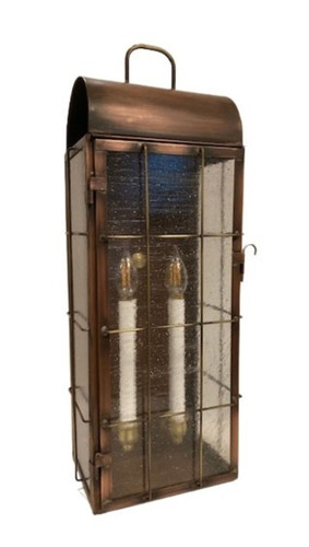Old Virginia Lantern. Handcrafted, Solid Copper Lamp. Made in USA. | Copper outdoor light